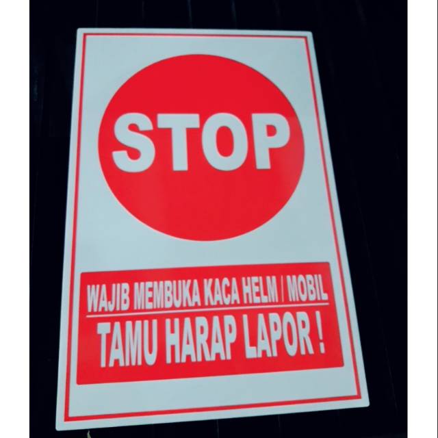 Jual Akrilik Papan Rambu rambu 40x60 | Shopee Indonesia