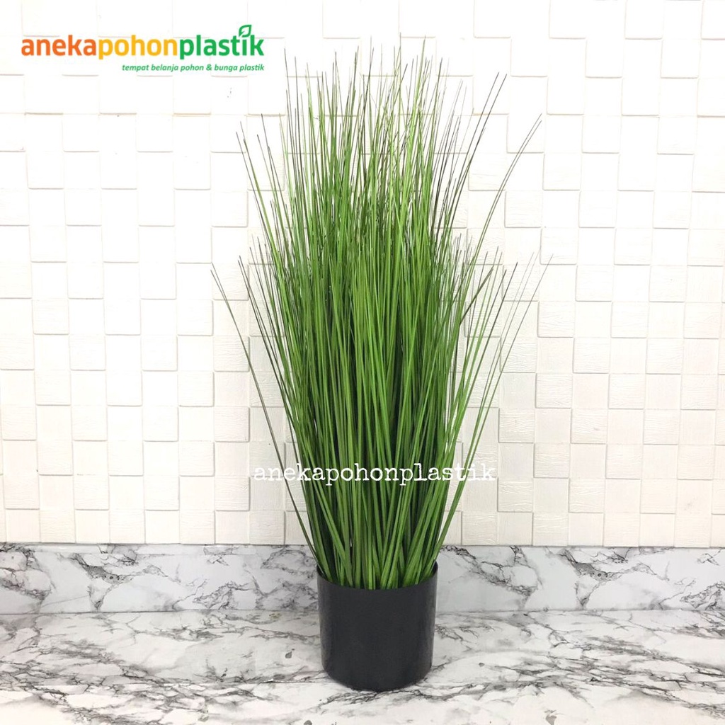 Jual Tanaman Hias Artificial Rumput Ilalang T70 Latex Pot Dasar Hitam ...