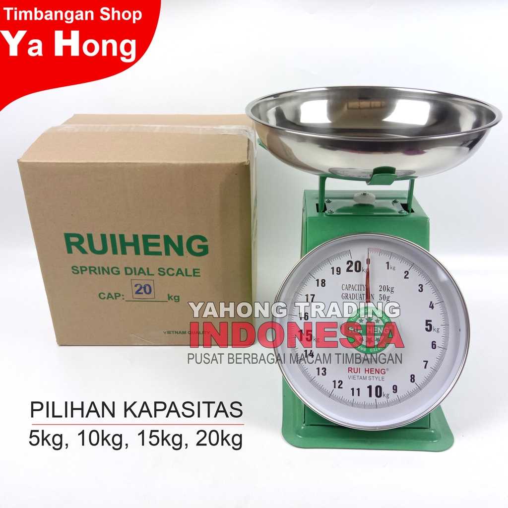 Jual Timbangan Jarum Manual Timbangan Pasar RUIHENG 5kg 10kg 15kg 20kg | Shopee Indonesia