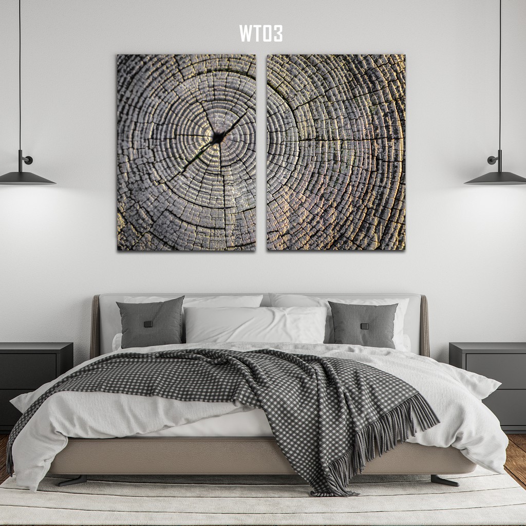 Jual SEPASANG Hiasan Dinding Estetika Kayu Wall Decor Wood Texture ...