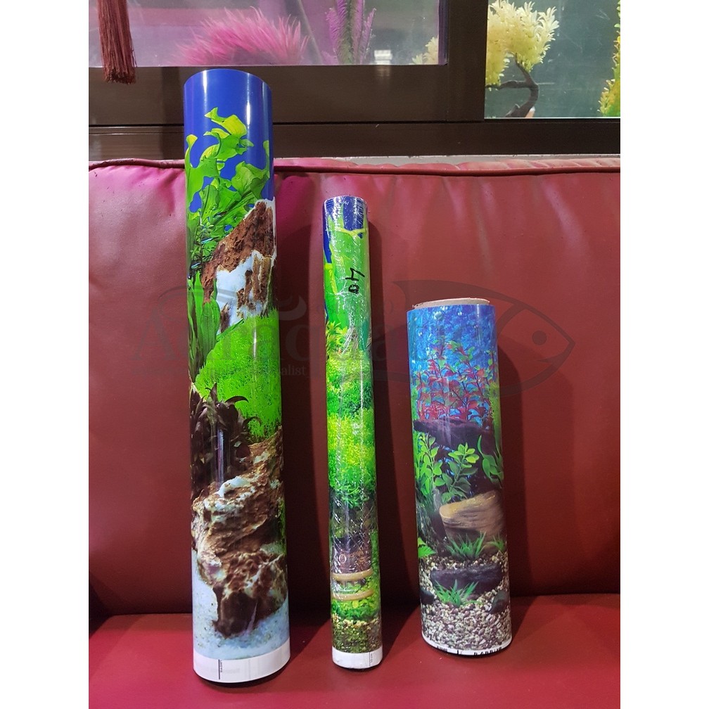 Jual WALLPAPER AQUARIUM UK. 30CM GAMBAR MOTIF LAUT/TAWAR BACKGROUND ...