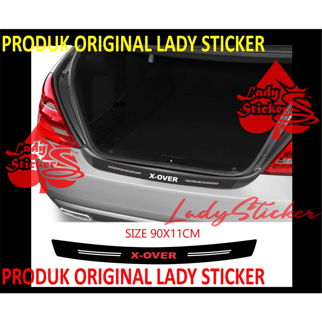 Jual STIKER MOBIL X OVER STICKER CARBON 3D BUMPER BAGASI MOBIL SUZUKI X ...