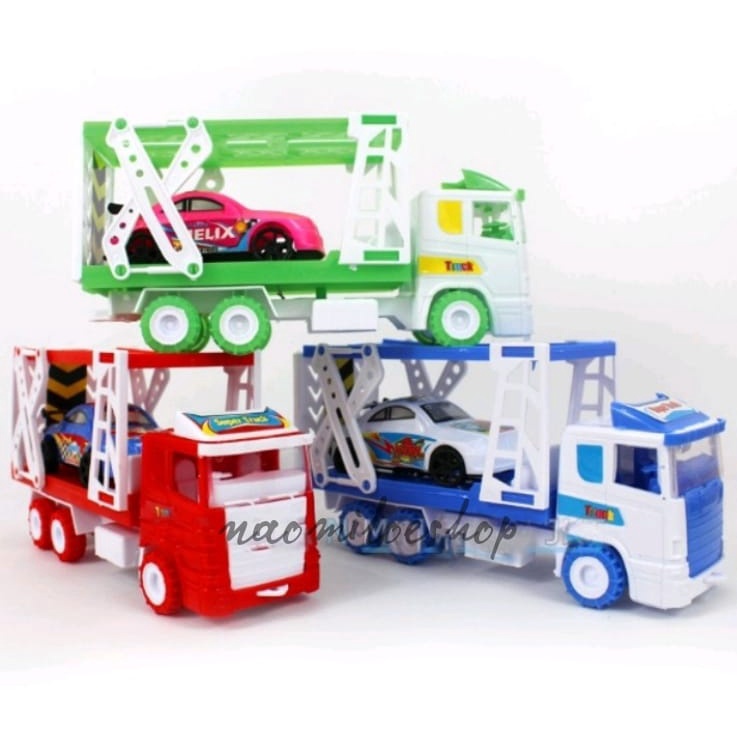 Jual mainan truck mobil TRUK pengangkut mobil ( MAINAN Mobil Truck ISI ...