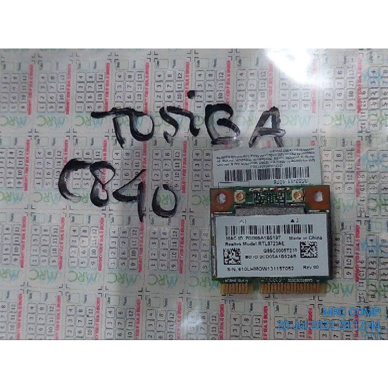 Jual Wireless Wifi Combo Realtek RTL8723AE plus Bluetooth Half Mini ...