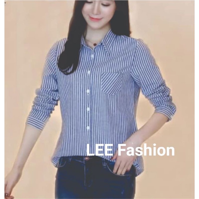 Jual kemeja wanita salur | Shopee Indonesia