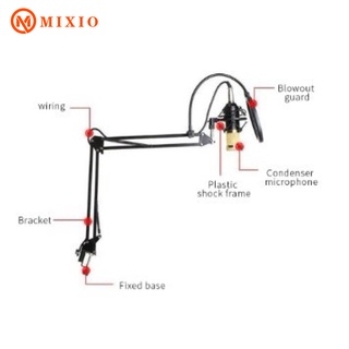 Jual MIXIO BM800EC Original Full Paket Recording Microphone Condenser ...