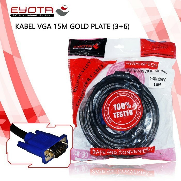 Jual Eyota Kabel VGA 15Meter Gold Plated | Shopee Indonesia