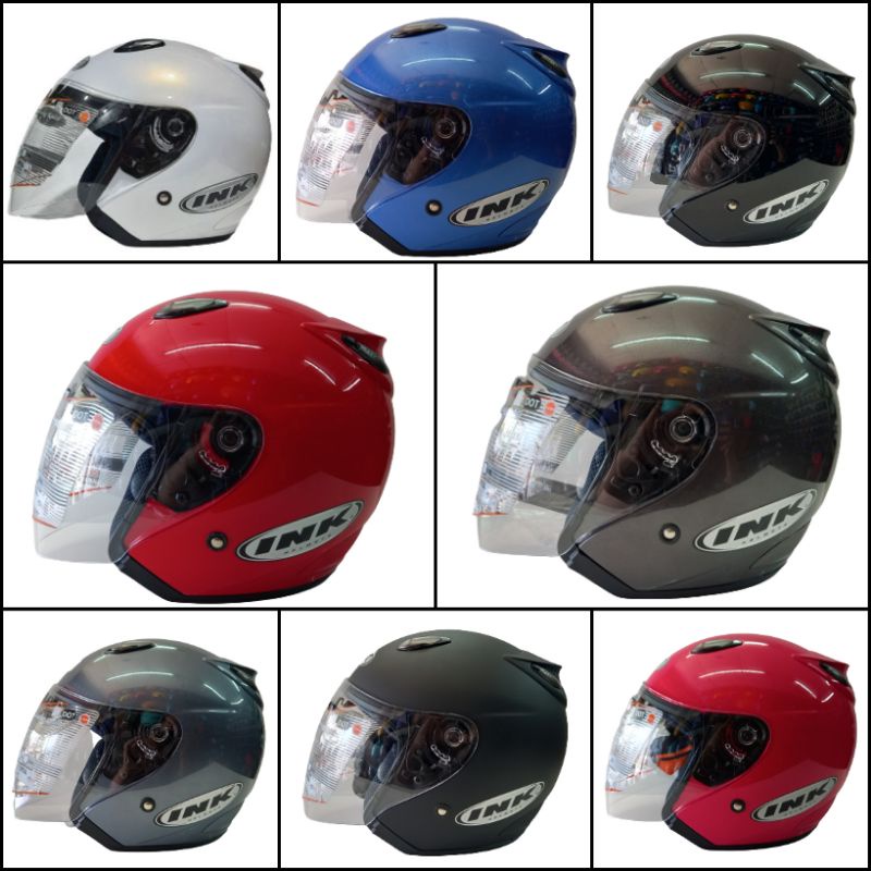 Jual HELM INK HALF FACE INK CENTRO 100% ORIGINAL | Shopee Indonesia