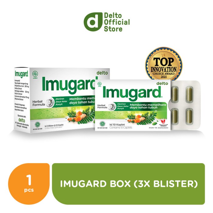 Jual Imugard Box (3 blister isi 10 kaplet) | Shopee Indonesia