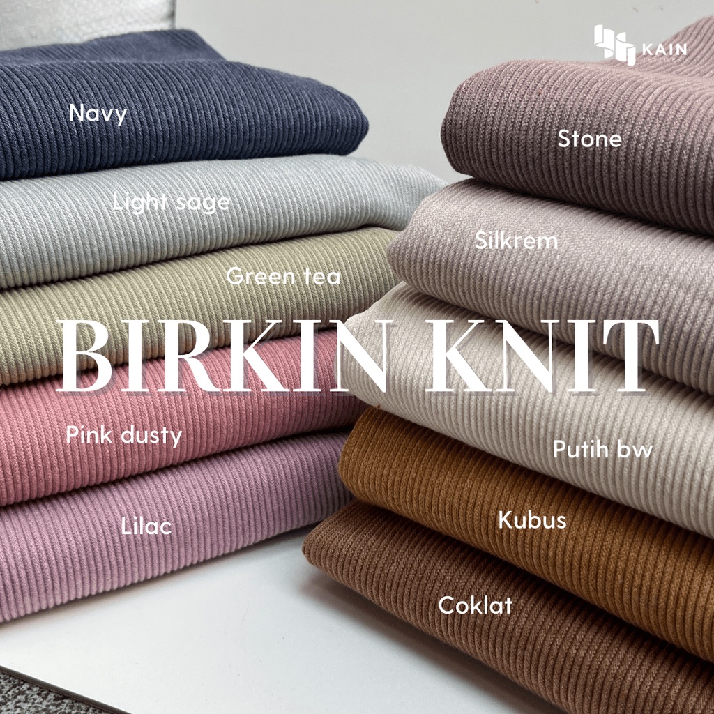 Jual 1 kg Bahan Kain Knitting Birkinn Knit | Shopee Indonesia