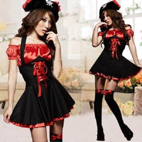 Jual Kostum Kostum Bajak Laut Sexy + Topi Cosplay Costume Captain Pesta ...