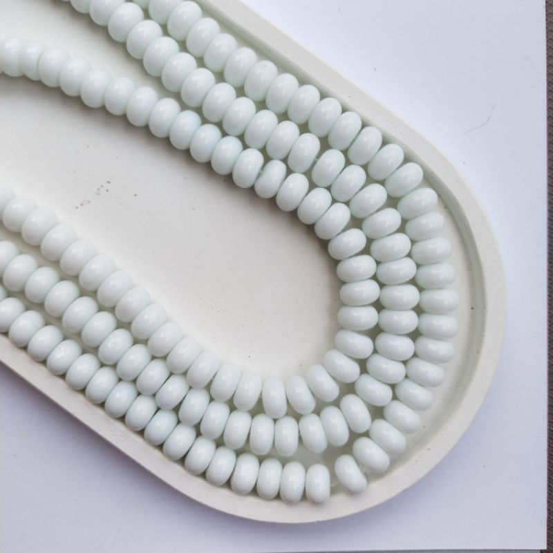 Jual Manik Batu Sintesis Bulat Pipih Roundle Roda | Shopee Indonesia