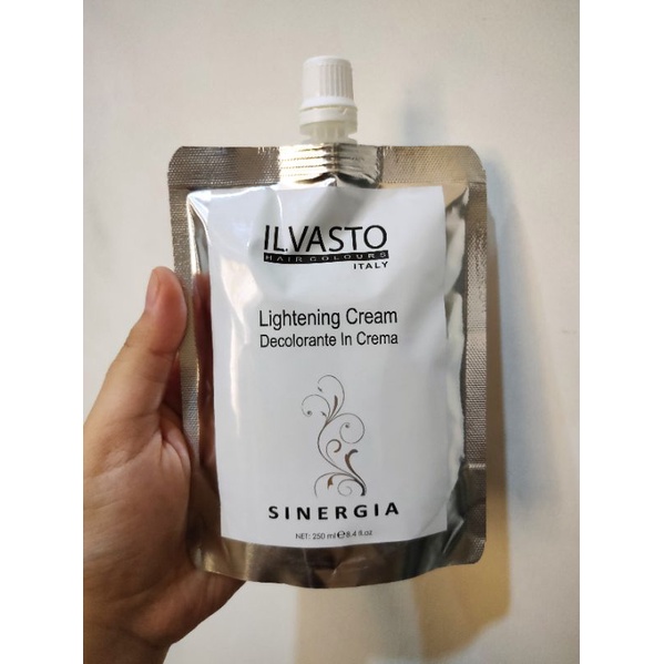 Jual Sinergia Ilvasto Lightening Cream Bleach Penghilang Pigmen Rambut ...
