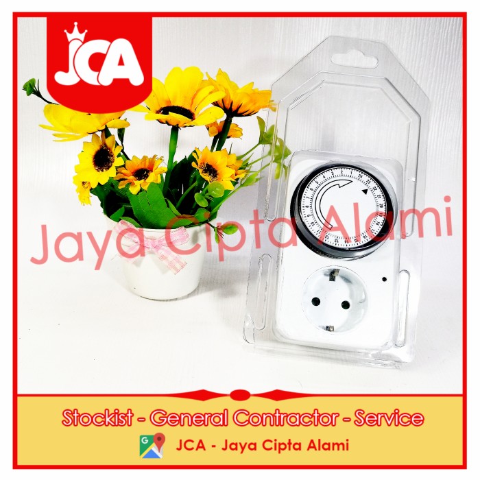 Jual timer analog lampu aquarium stop kontak listrik 24 jam auto ...