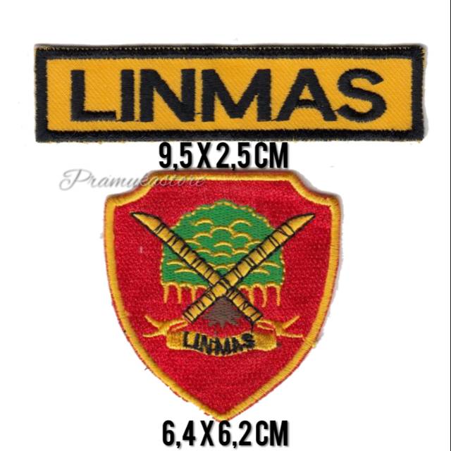 Jual 100 biji LOGO LINMAS bordir komputer | logo linmas | linmas bordir ...