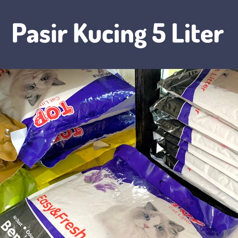Jual Pasir kucing TOP TOTO TARO 5 Liter cat litter kemasan 5L pasir ...
