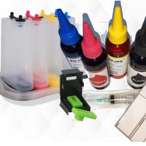 Jual paket modif tabung infus tinta printer canon hp ink jet ples ...