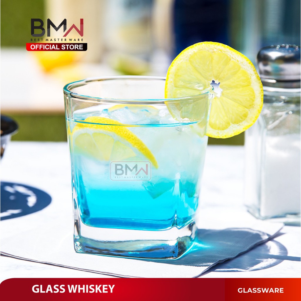 Jual BMW Kitchen Ware - Gelas Kaca Wine Whiskey Beer Vodka Tebal 300 ml ...