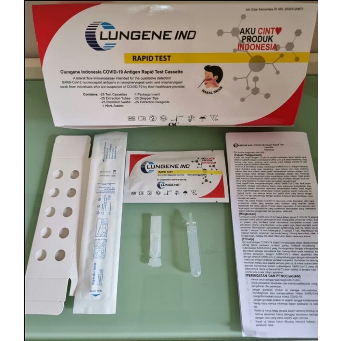 Jual test clun gen BOX isi 25 pcs komplit akl | Shopee Indonesia
