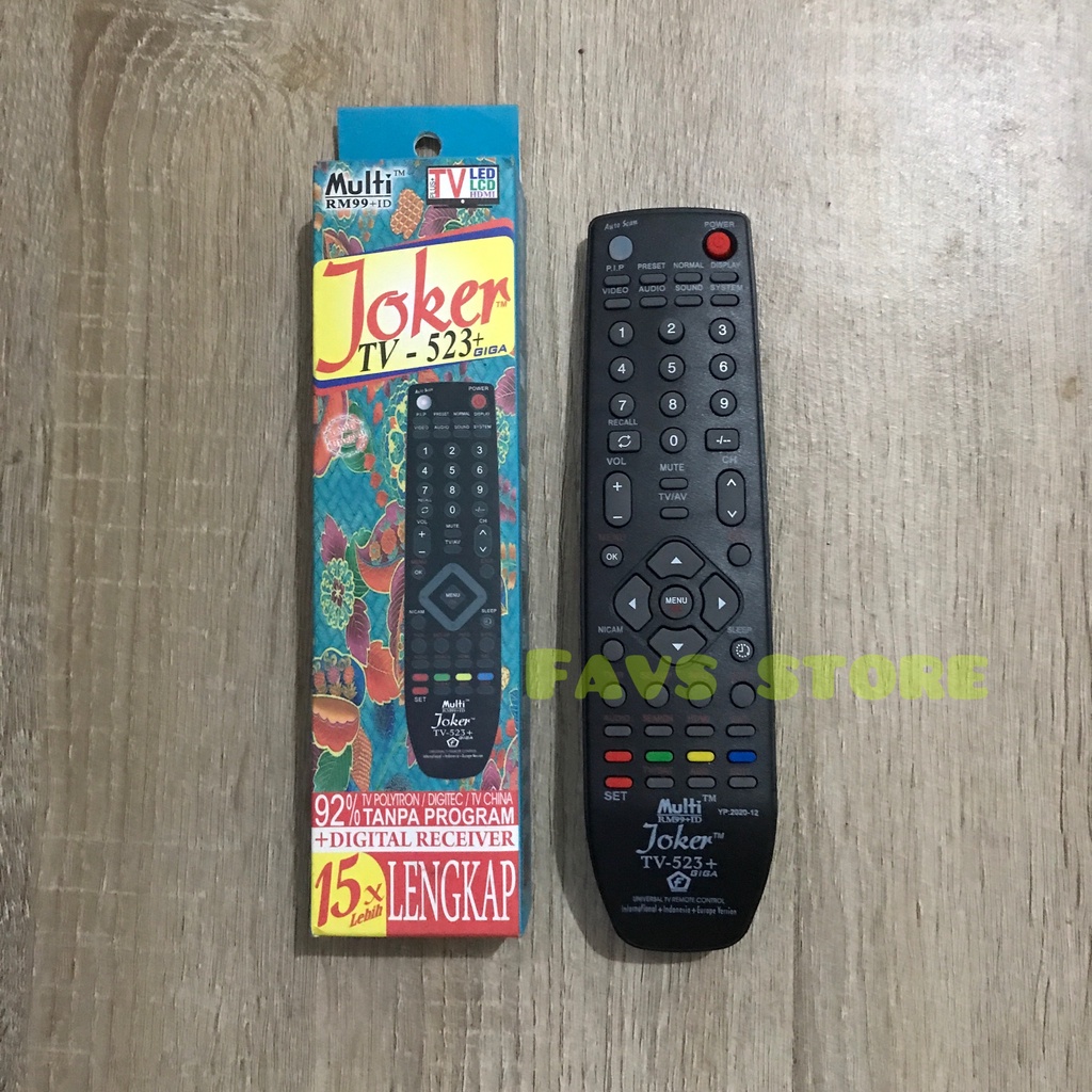 Jual Favs Store Remot Remote Tv Joker 523 + / Remote Multi Rm 99 ... Jual Favs Store Remot Remote Tv Joker 523 + / Remote Multi Rm 99 ...