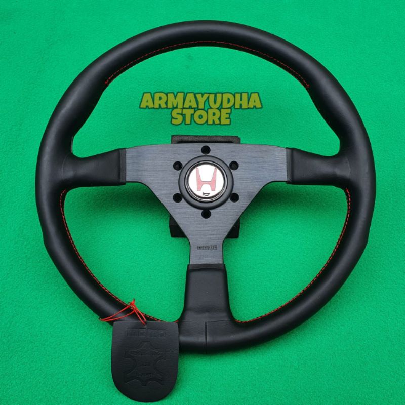 Jual stir racing replika spoon sports steering wheel with nsx horn ...