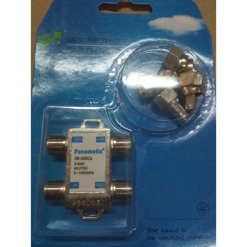 Jual Spliter Cabang Antena Cabang Parabola 3 Way | Shopee Indonesia