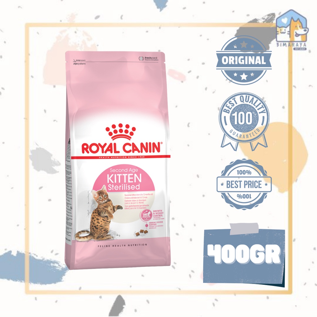 Jual ROYAL CANIN KITTEN STERILISED 400GR FRESHPACK | Shopee Indonesia