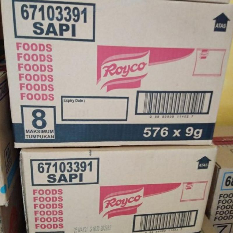Jual Royco Sapi Sachet 8 gr per dus Isi 576 Sachet | Shopee Indonesia