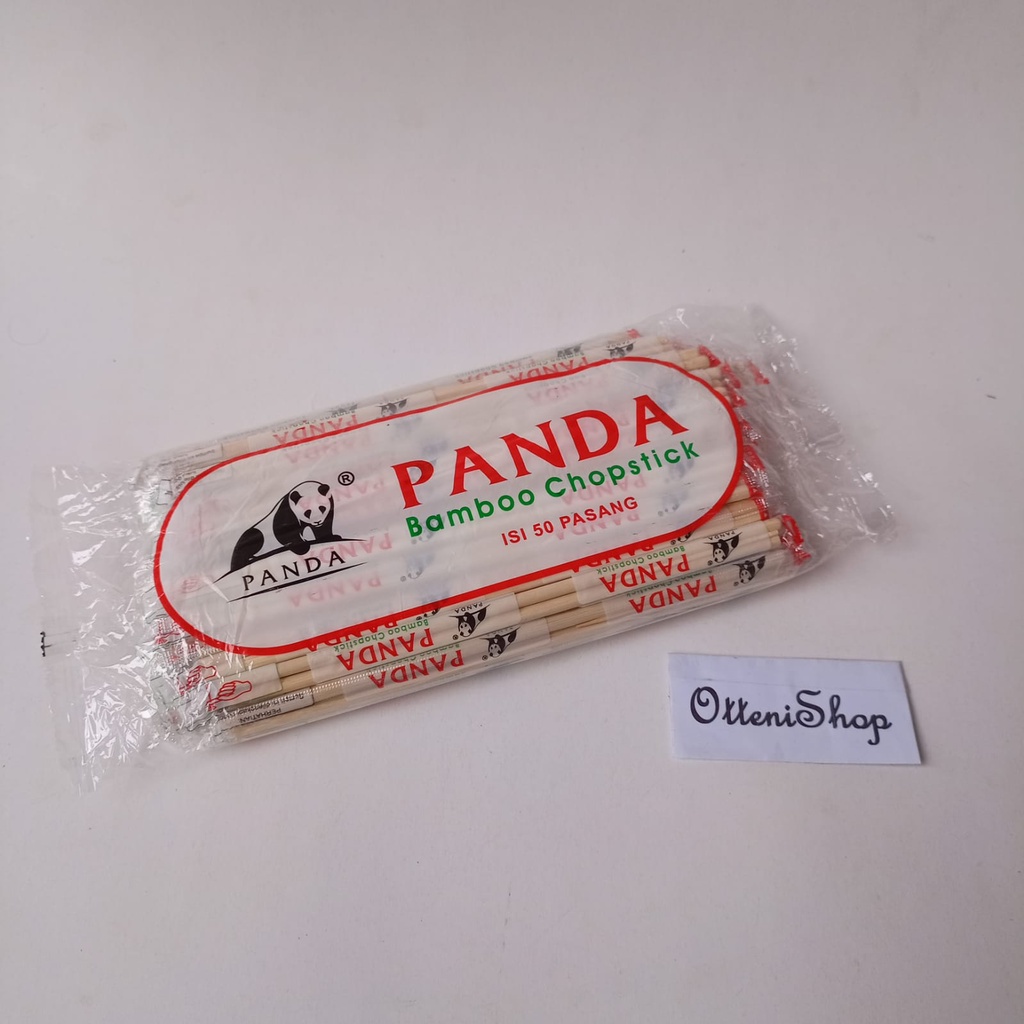 Jual Sumpit bakmie bambu isi 50 pasang - sumpit panda Bamboo Chopstick ...