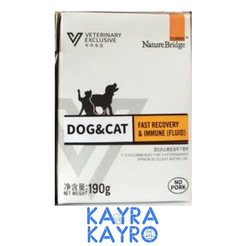 Jual Nature Bridge Vet Fast Recovery Immune (Fluid) Dog Cat 190 gr ...