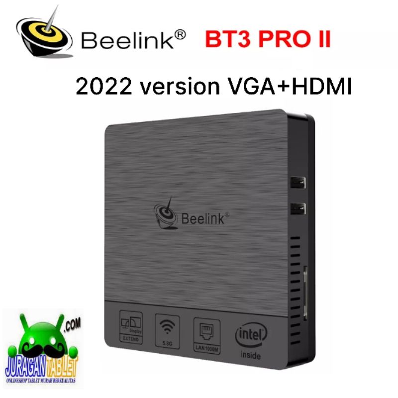 Jual Mini PC Z83V Windows 10 64bit Intel X5 Z8350 64GB Dual VGA+HDMI ...