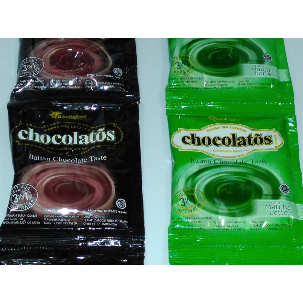 Jual CHOCOLATOS bubuk italian chocolate taste 28 gr dan 26 gr / sachet ...