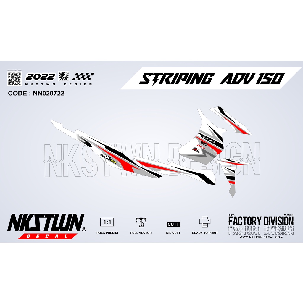 Jual STICKER STRIPING HONDA ADV 150 NN 020722 | Shopee Indonesia