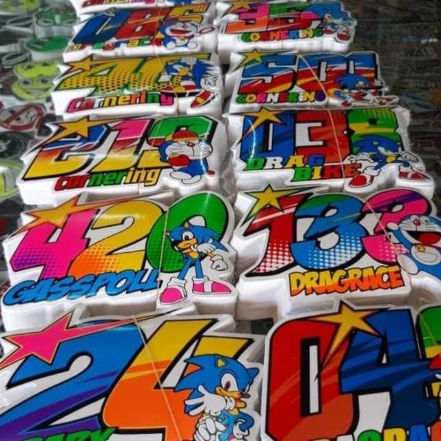 Jual stiker angka ukuran besar sticker roaderace roade race ukuran ...
