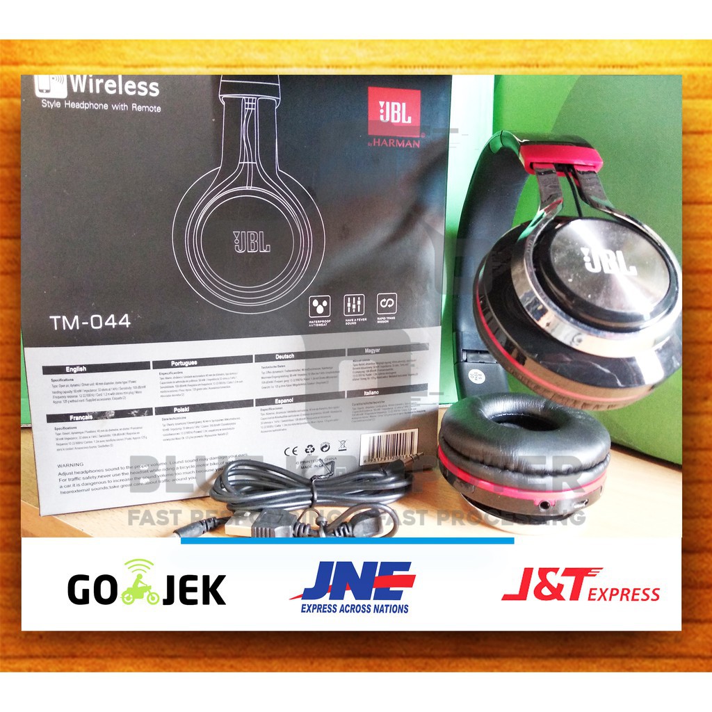 Jual Headphone Bluetooth JBL TM-044 Studio / Headset / Earphone / Hansfree | Shopee Indonesia