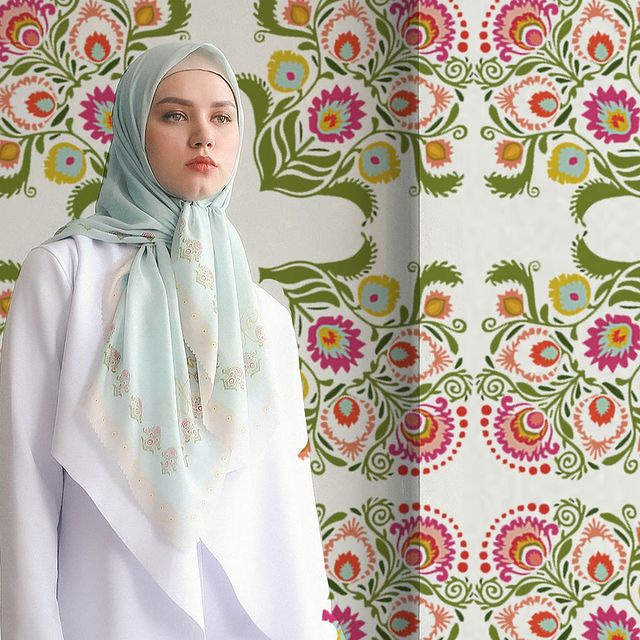 Jual Scarf Square - Tatum Maya for TERTANDA SAGA PINTU HATI - Premium ...