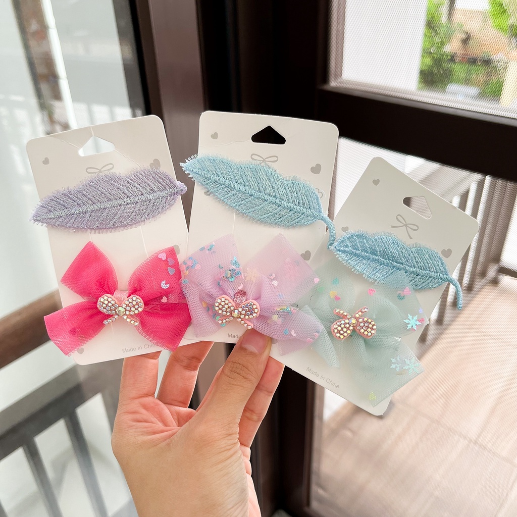 Jual Set Jepit Rambut Anak Korea Model Pita Mutiara Lucu Cantik untuk ...