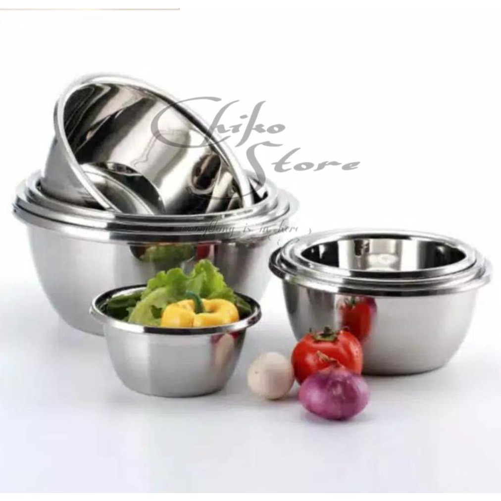 Jual Baskom Stainless Steel Multiguna 24cm 26cm | Shopee Indonesia
