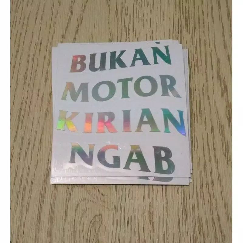 Jual STICKER BUKAN MOTOR KIRIAN NGAB CUTTING | Shopee Indonesia