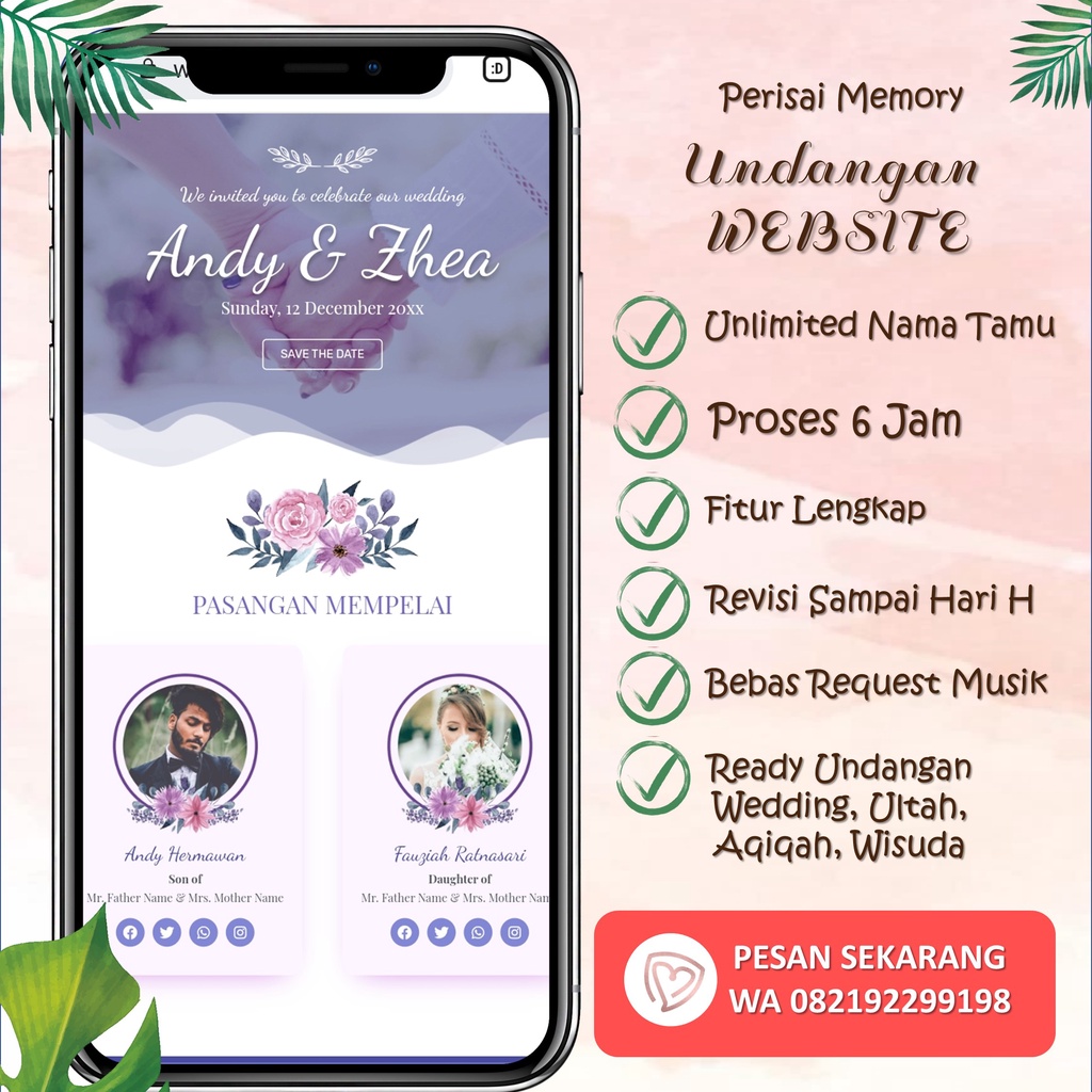 Jual Undangan Web Undangan Website Undangan Digital Undangan Pernikahan ...