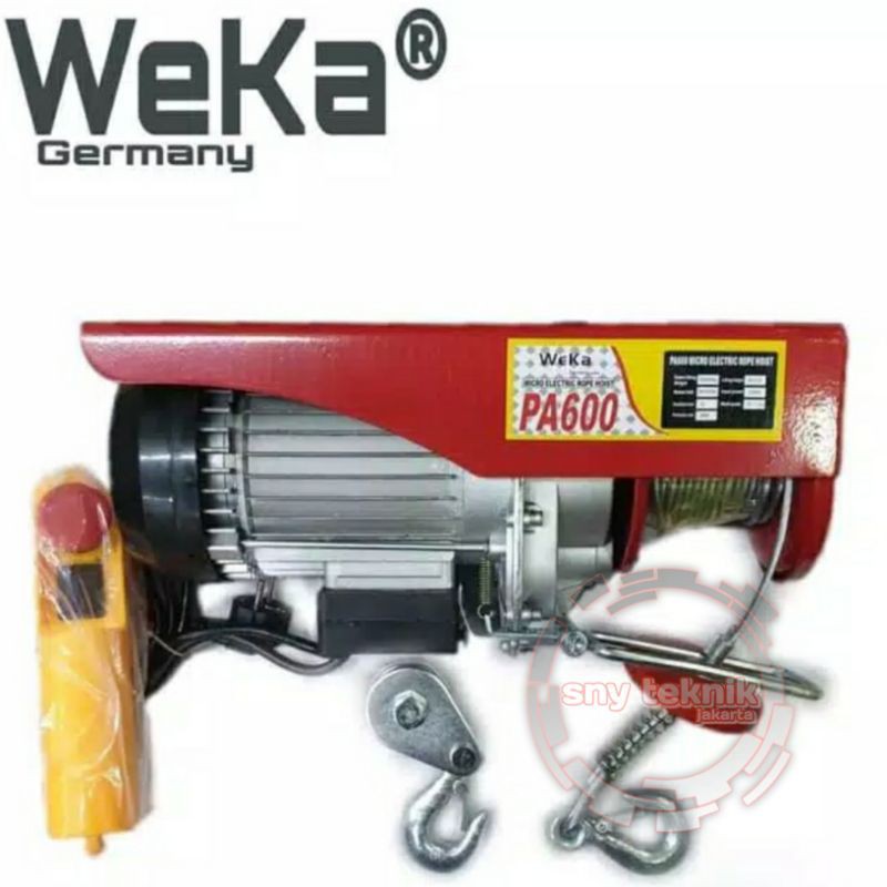 Jual Original Electric Hoist PA 600 Katrol Otomatis WeKa (OPT) 600kg x ...