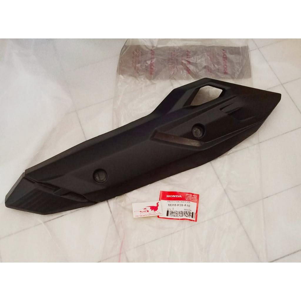 Jual Tameng Plastik Cover Pelindung Knalpot Protector Muffler Vario 125 150 ESP LED Asli HGP ...