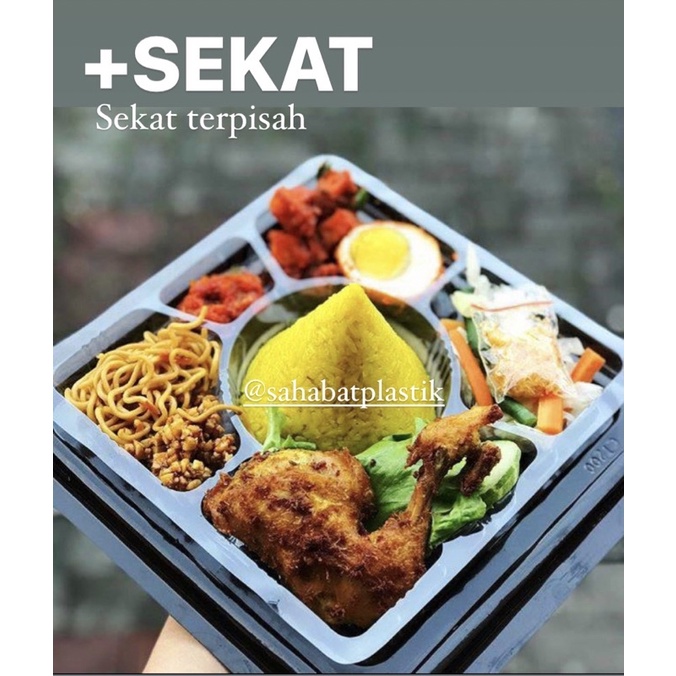 Jual MIKA TUMPENG MINI 20CM PERSEGI / TEMPAT WADAH TUMINI / packaging ...