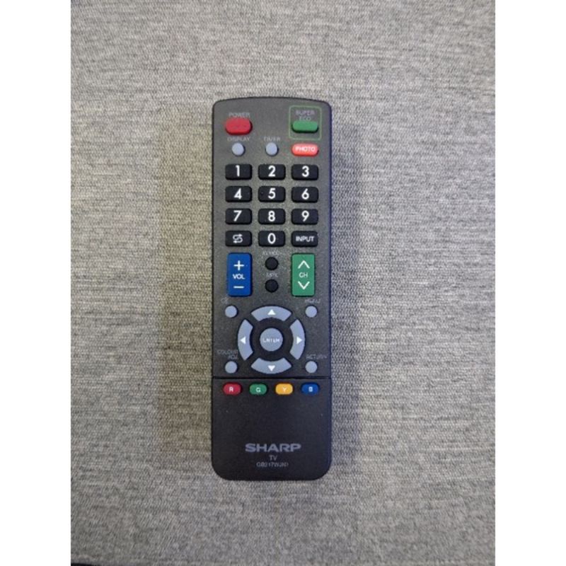 Jual REMOT - REMOTE TV SHARP ORIGINAL 100% ASLI AQUOS LCD LED GB217WJN1 ...
