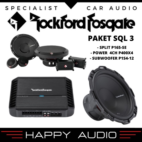 Jual Paket Audio Mobil SQL Rockford Fosgate Sound Quality Loud Original ...