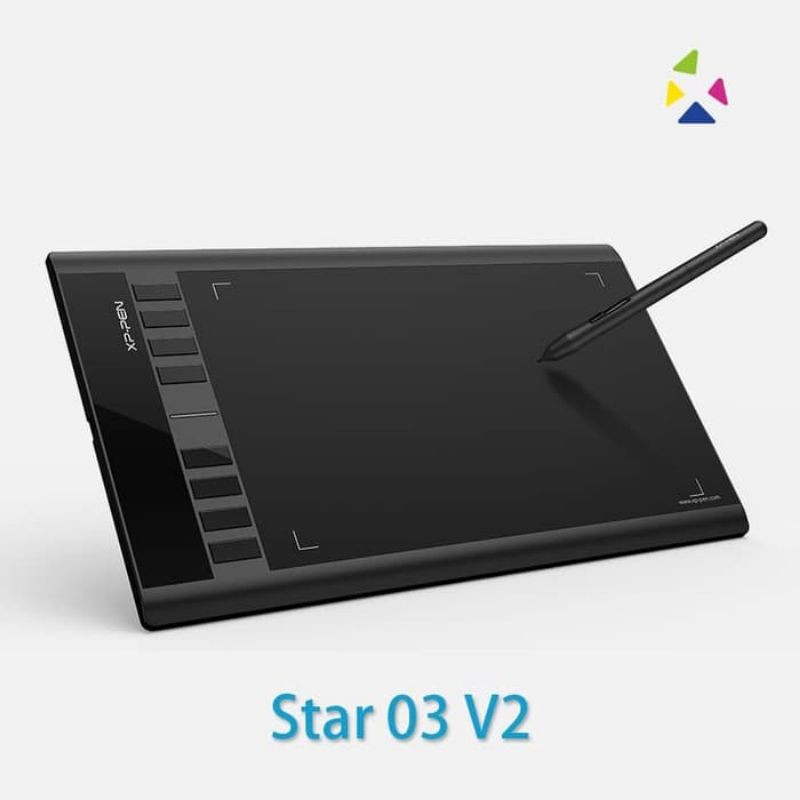 Jual XP-Pen Star 03 V2 Graphics Digital Drawing Tablet with Passive Pen ...