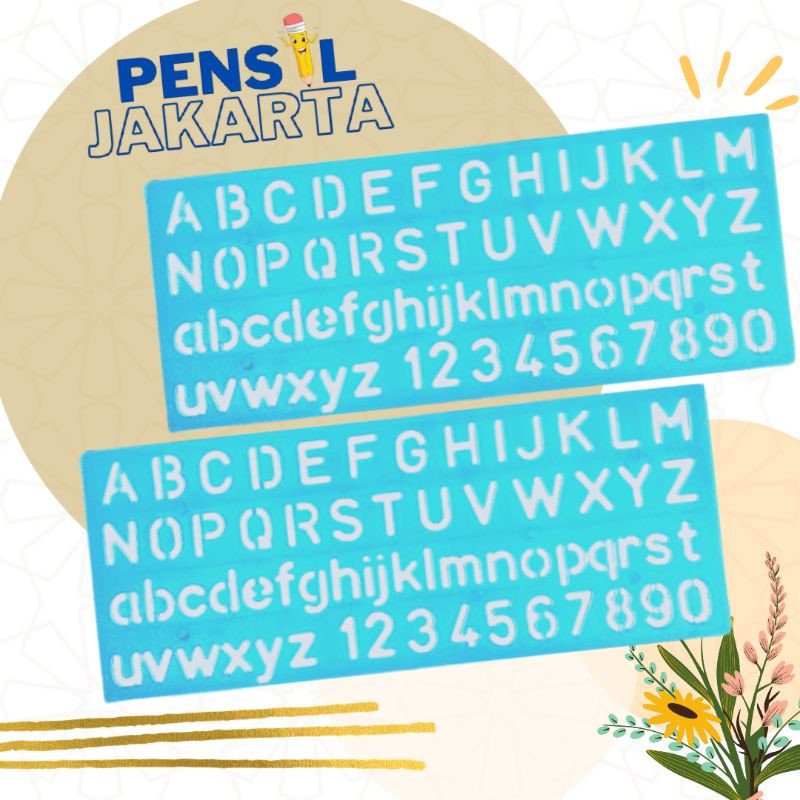 Jual Penggaris Bentuk Pola Huruf Angka Cetak BUTTERFLY No.300 | Shopee ...