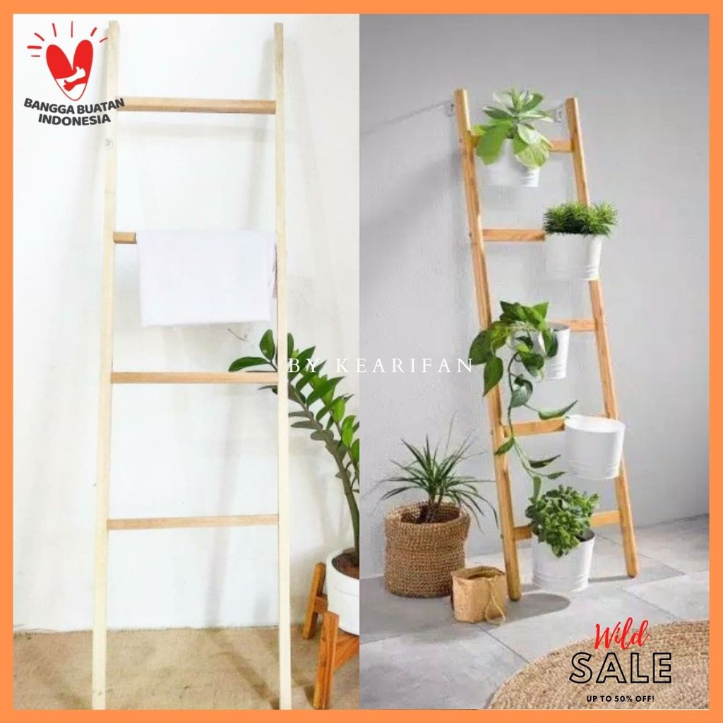 Jual Tangga Dekorasi/ Tangga Hias/ Tangga Kayu / Wood Ladder/ Tangga ...