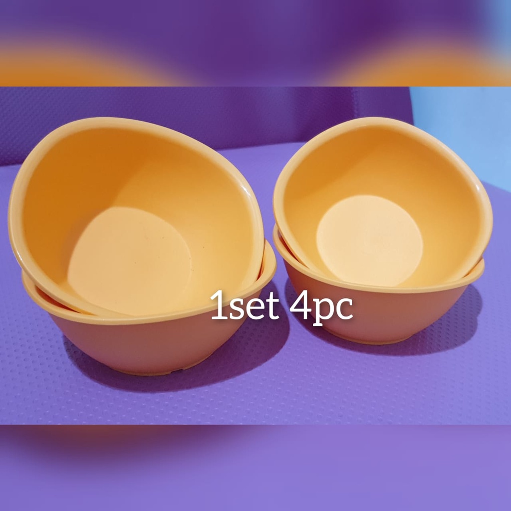 Jual Mangkok Tupperware Isi 4pc / Mangkok Piring Tupperware / Dessert ...