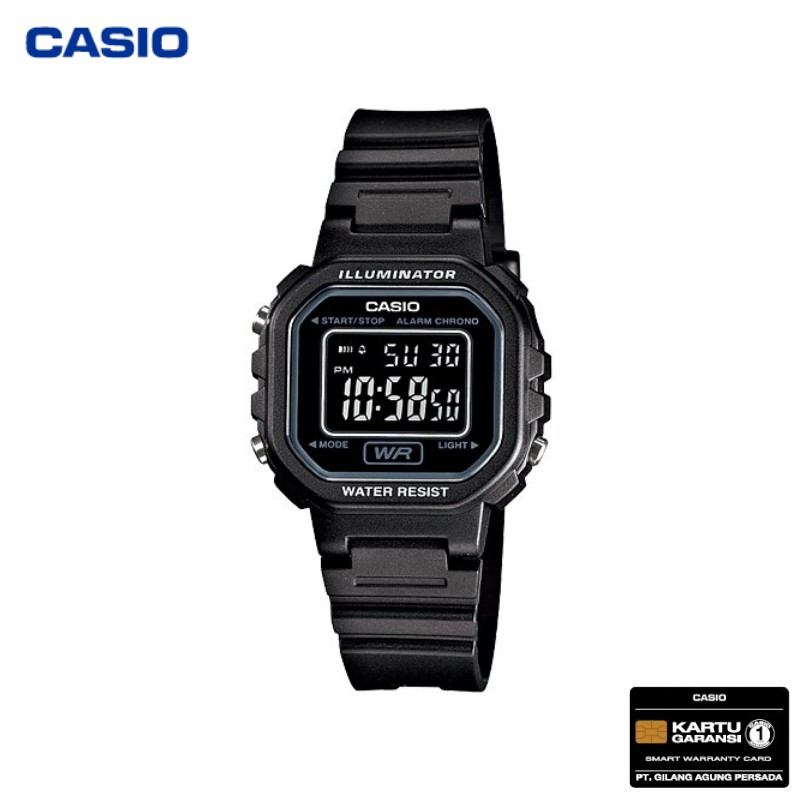 Jual JAM TANGAN WANITA CASIO LA-20WH-1B ORIGINAL - LA-20WH HITAM CASIO ...